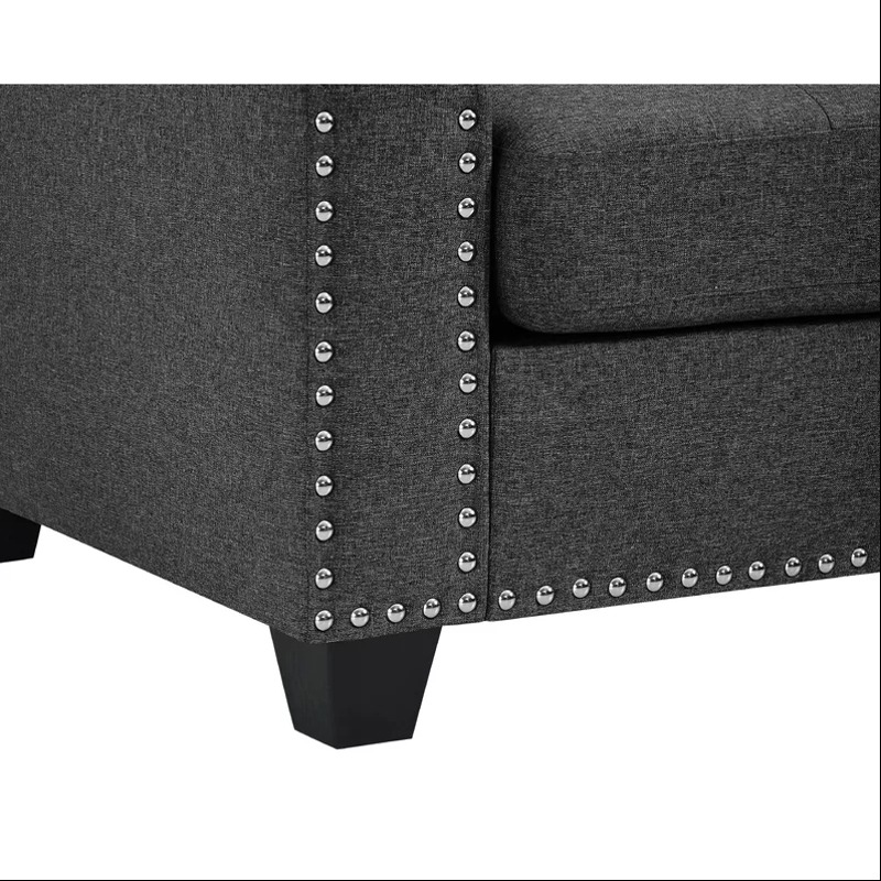 Urban Heckstall 105" Wide Sofa & Chaise with Ottoman by Sofa Crafter ...